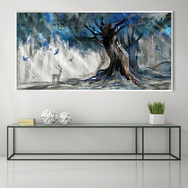 Silent Blue Canopy Canvas – ClockCanvas