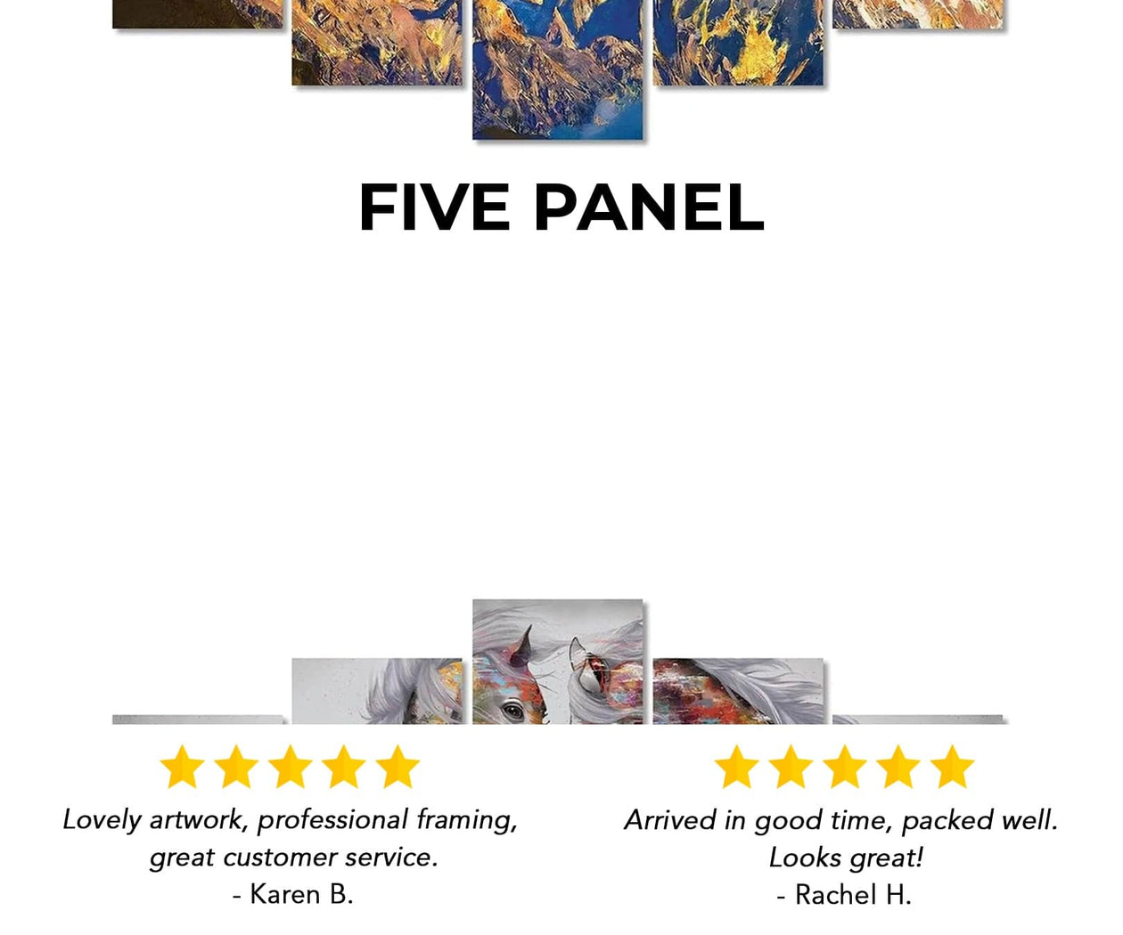 5 Panel Canvas – Wall Art | Poster Art Print | Framed Prints – ClockCanvas