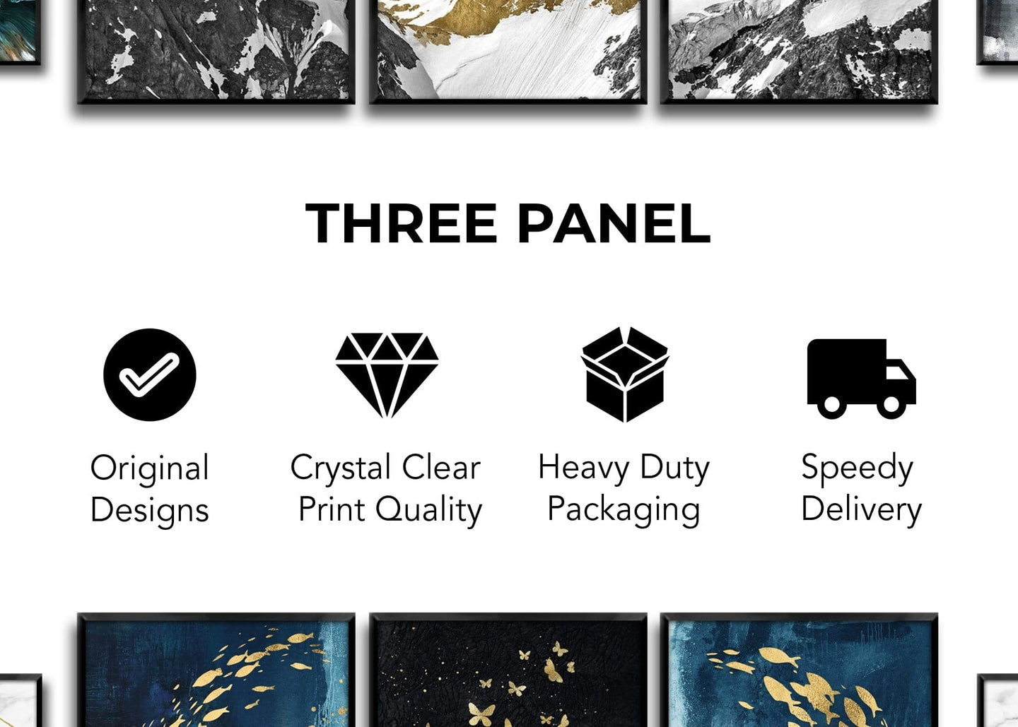 3 Panel Set Canvas – Wall Art | Poster Art Print | Framed Prints – Page ...