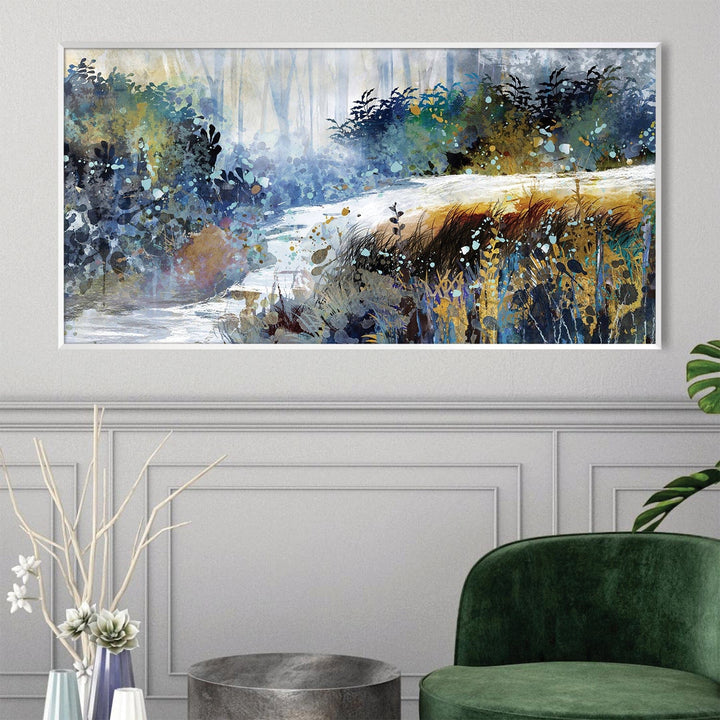 Abstract Currents Canvas – ClockCanvas