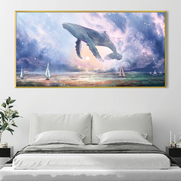 Astral Whale Canvas | Canvas Wall Art – ClockCanvas