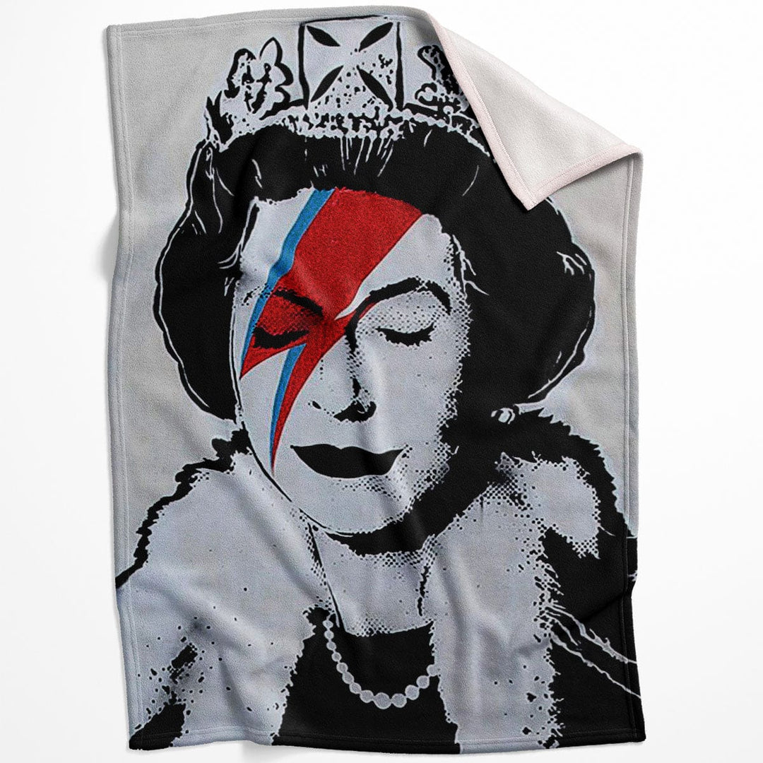 Banksy Queen Blanket – ClockCanvas