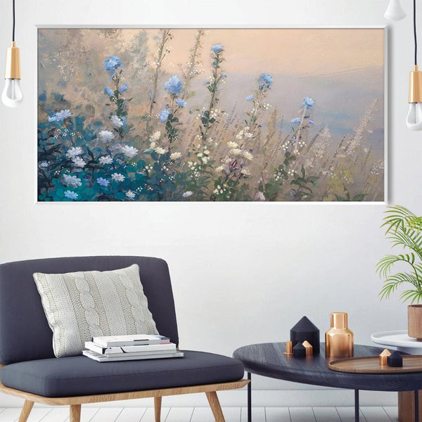 Blue Petal Breeze Canvas – ClockCanvas