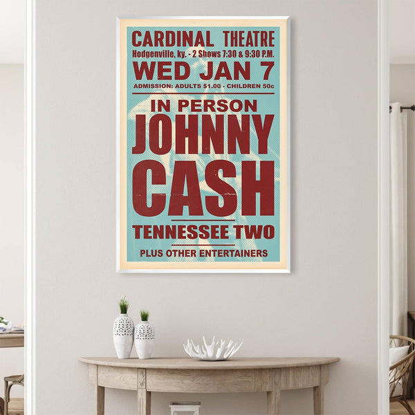 Johnny Cash & the Tennessee Two 1959 Canvas – ClockCanvas