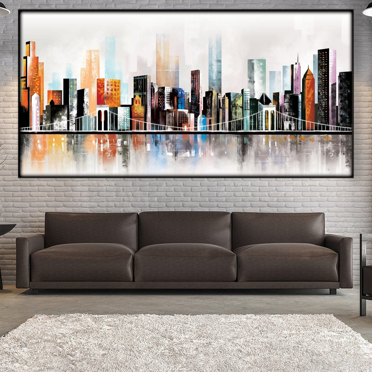 Modern Cityscape Easy Build Frame – ClockCanvas