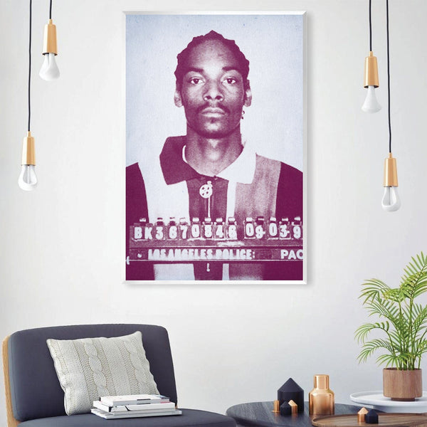 Snoop Mugshot Magenta Canvas – ClockCanvas