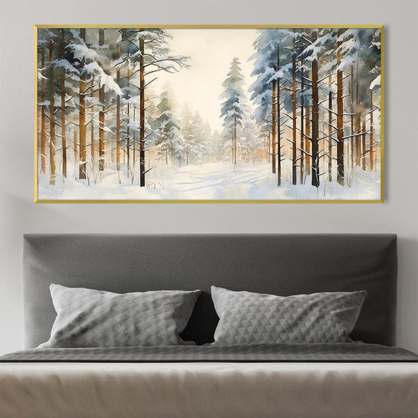 Snowfall Serenity Canvas | Canvas Wall Art – ClockCanvas