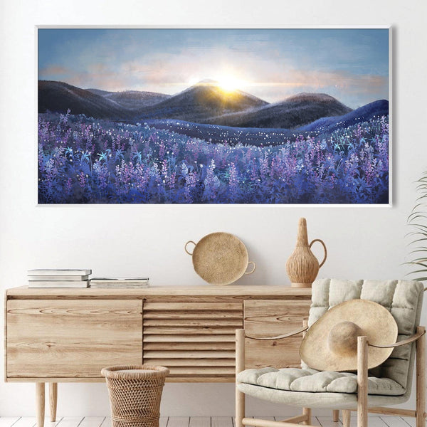 Violet Horizon Canvas | Canvas Wall Art – ClockCanvas