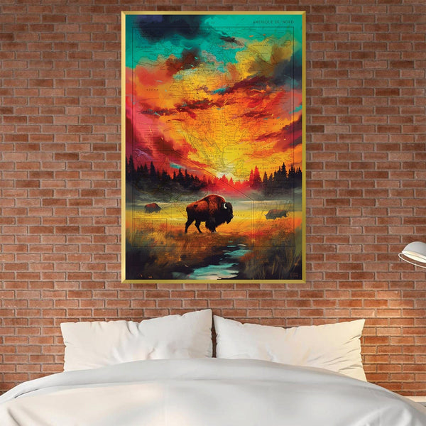 Yellowstone USA Canvas – ClockCanvas