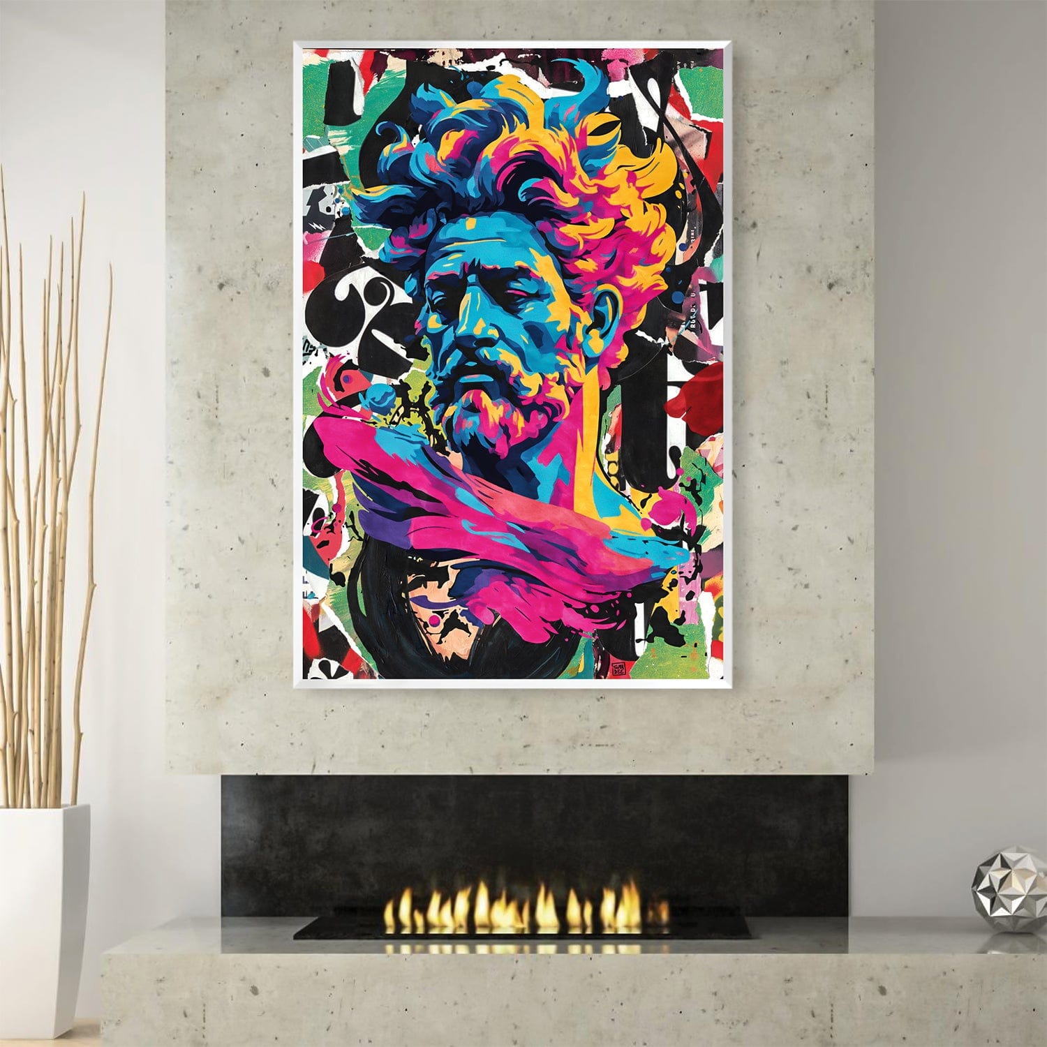 Zeus Abstract Canvas – ClockCanvas