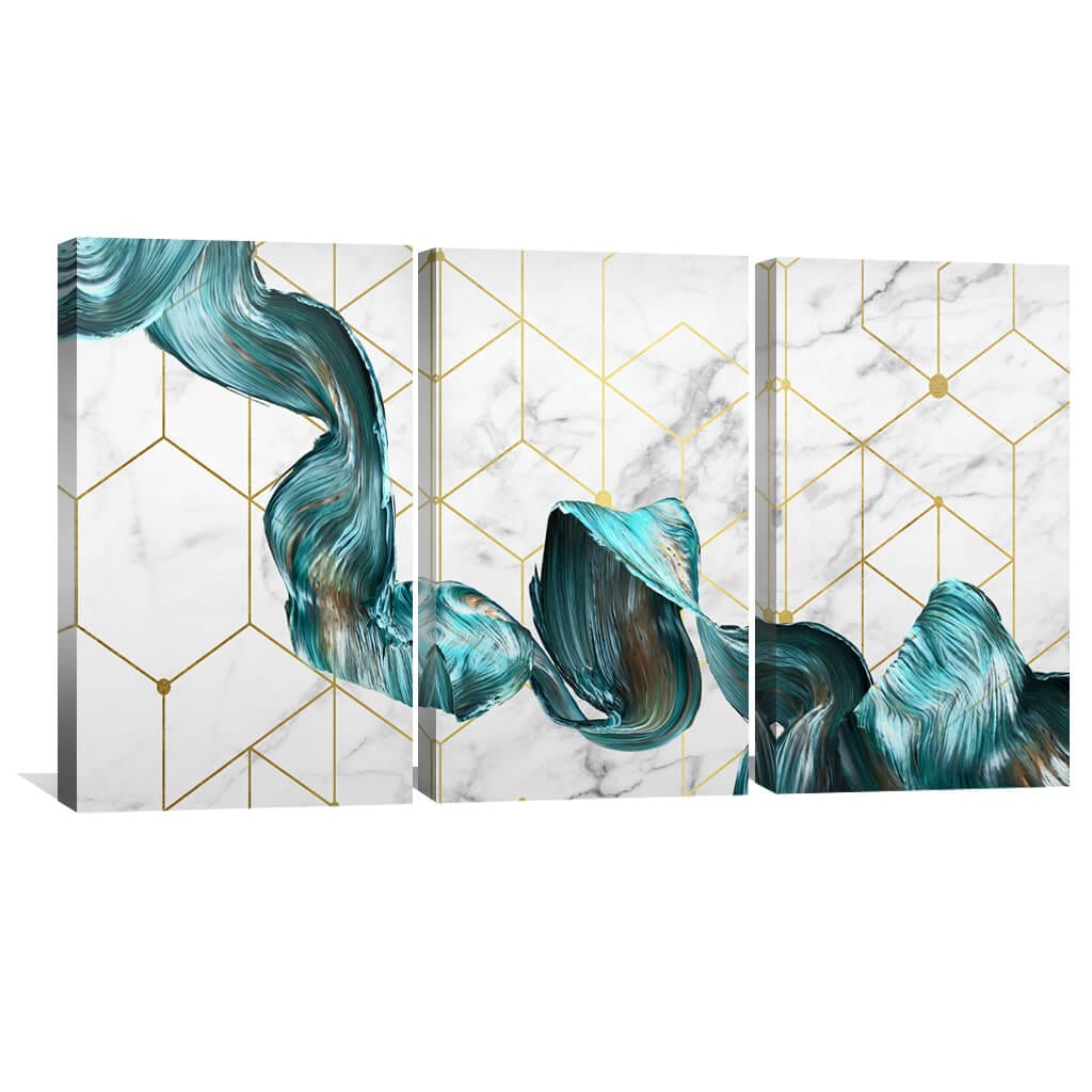 Abstract Geo Canvas – ClockCanvas