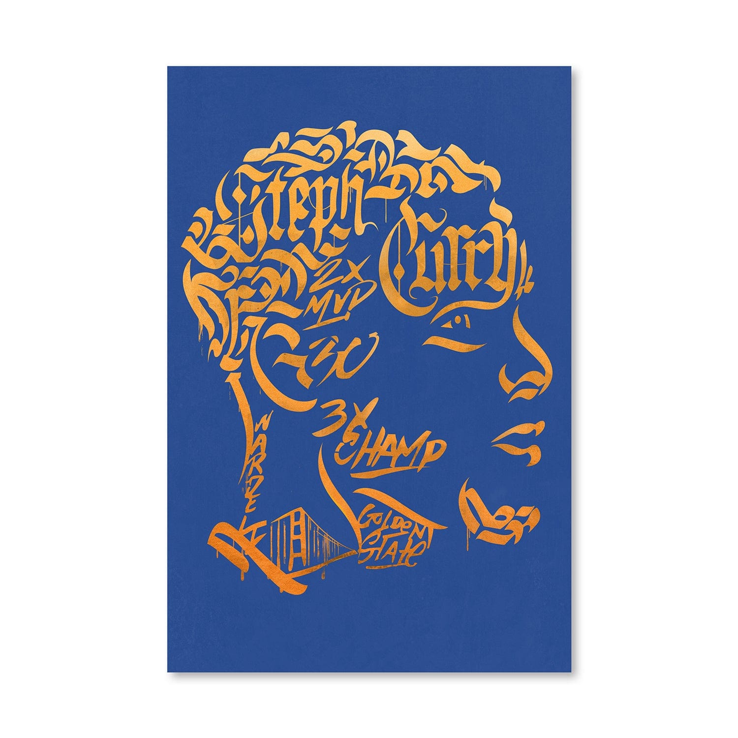 Curry Outline Canvas – ClockCanvas