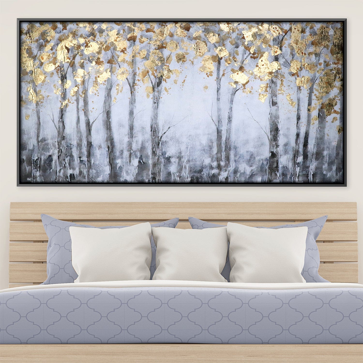 Golden Nights Oil Painting – ClockCanvas