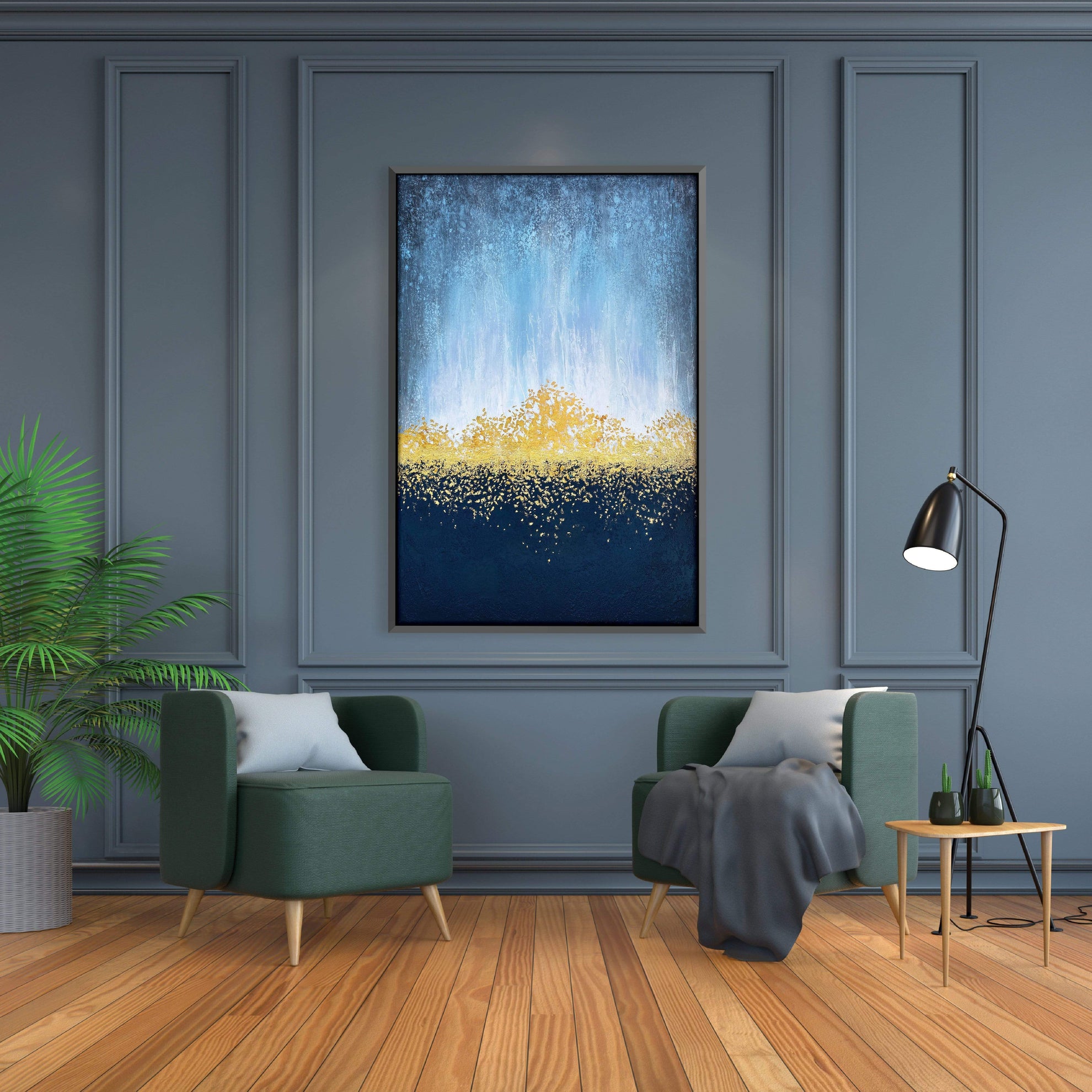 Golden Starlight Canvas – ClockCanvas