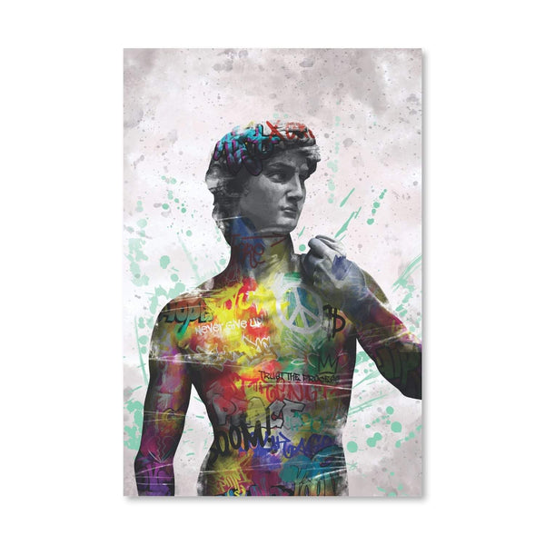 Graffiti David Canvas – ClockCanvas