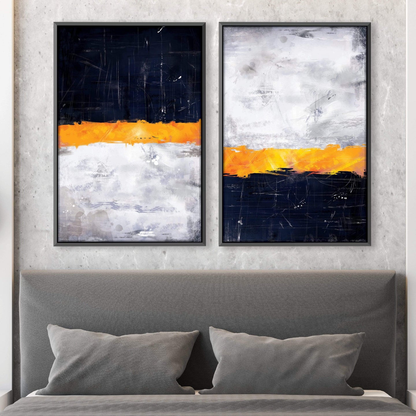 Layered Navy Canvas – ClockCanvas