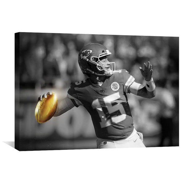 Mahomes reputable Cannon Canvas ClockCanvas