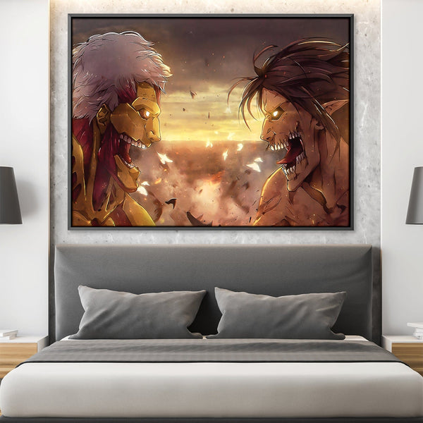 Reiner vs. Eren Canvas – ClockCanvas