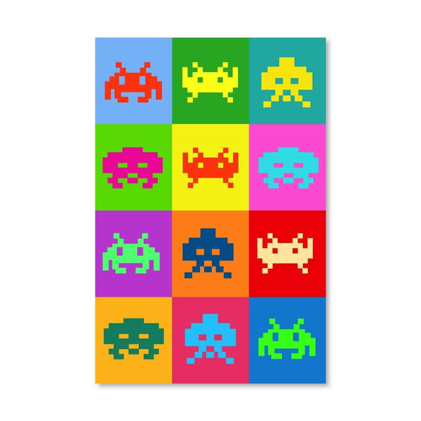 Space Invaders Canvas – ClockCanvas