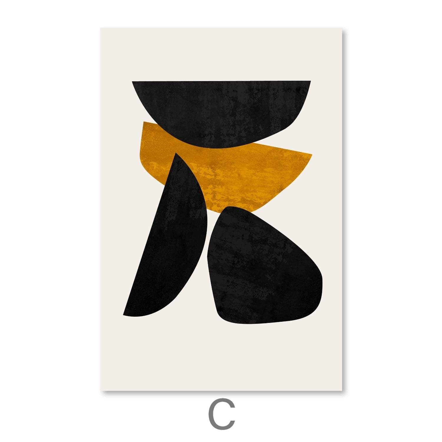 Stacked Irregular Shapes Canvas – ClockCanvas