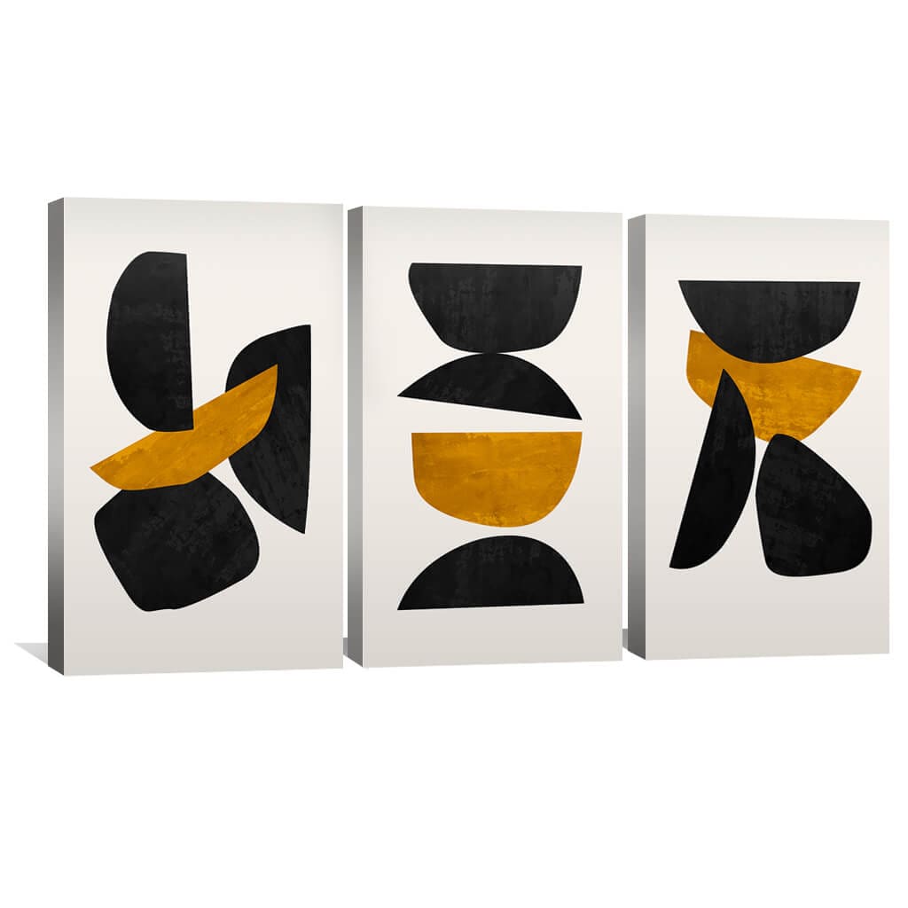 Stacked Irregular Shapes Canvas – ClockCanvas