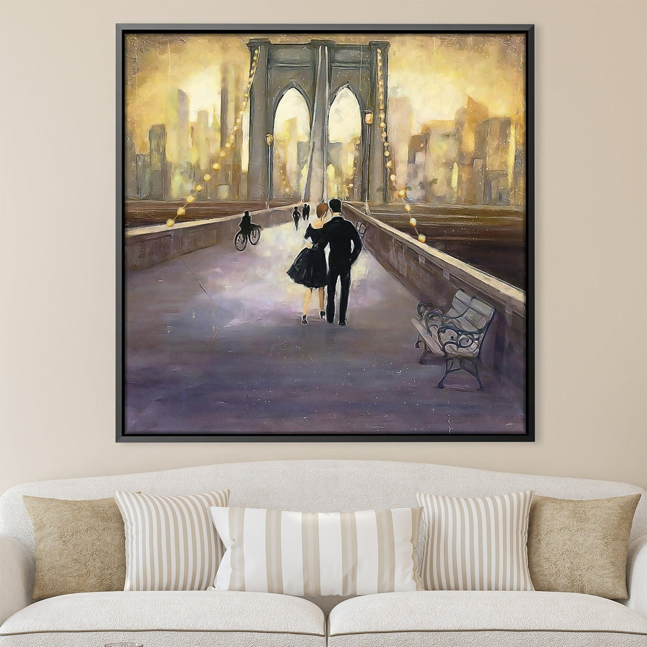 Strolls on the Bridge Canvas – ClockCanvas