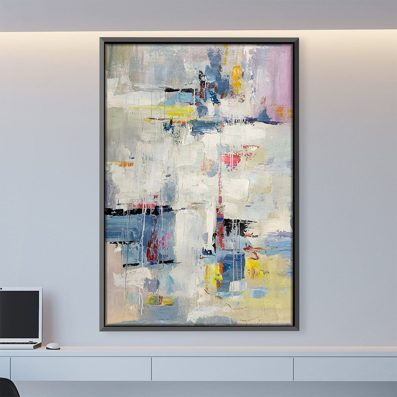 Warp of Color Oil Painting – ClockCanvas