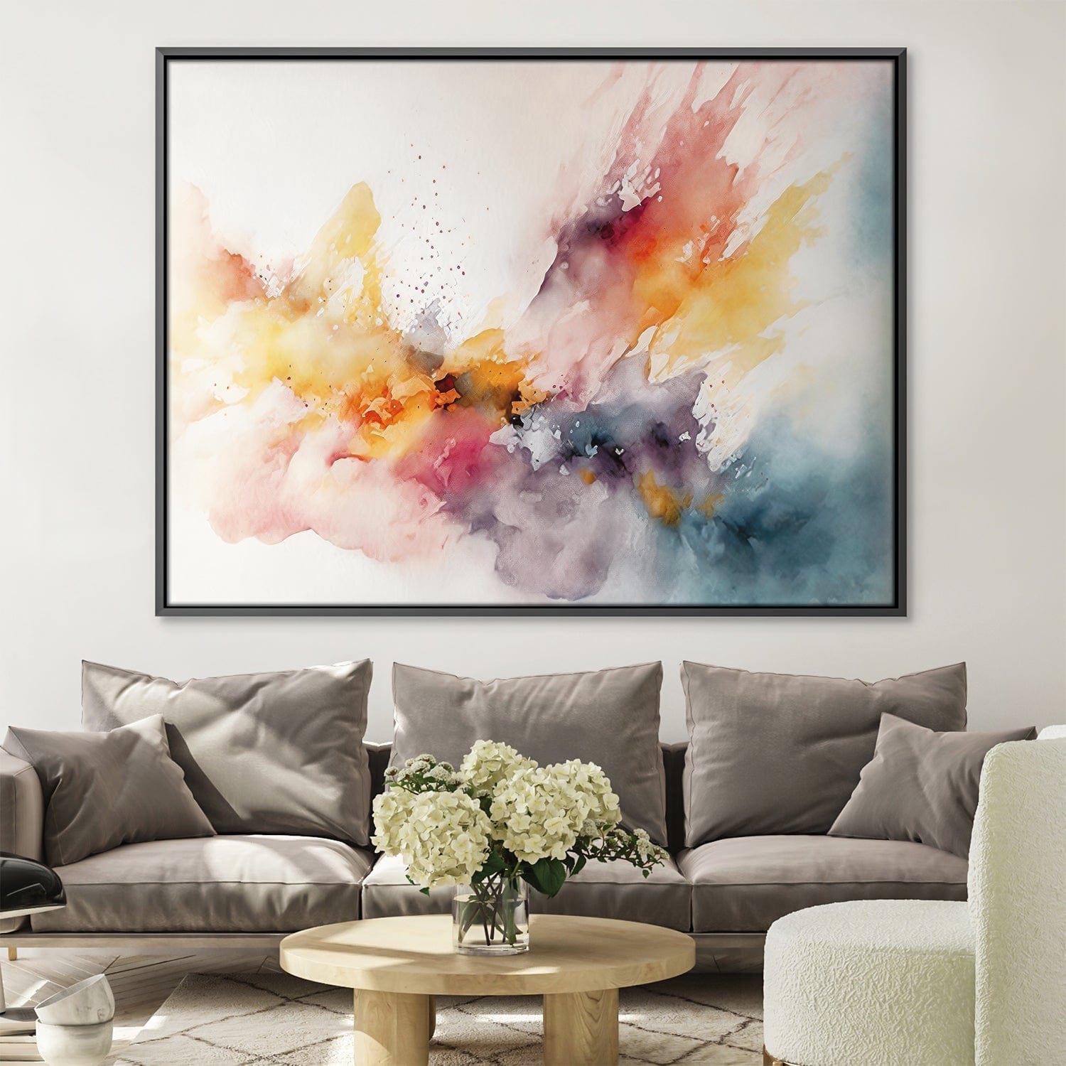 Watercolor Splash Canvas – ClockCanvas